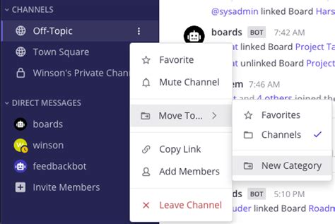 Feature Idea Option To Create New Category Under The Move To Option In The Sidebar