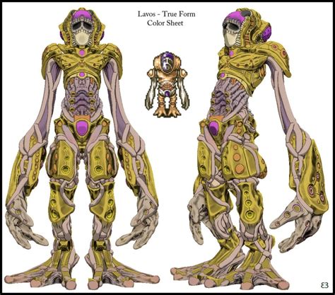 Color Sheet Concept Lavos Front Arte De Personajes Personajes De