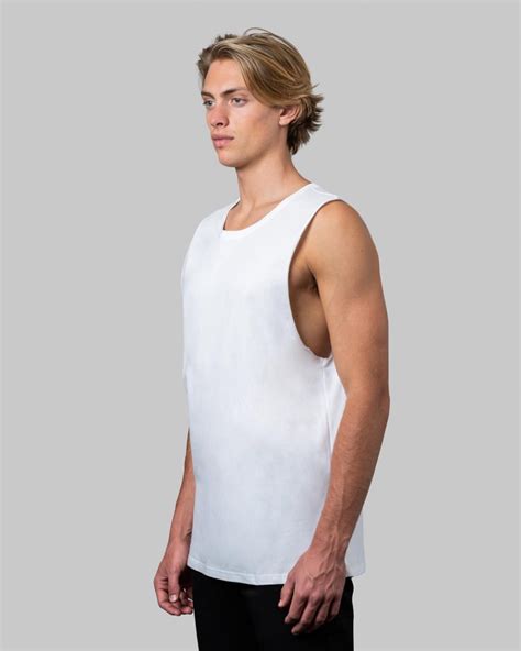 Custom Mens Muscle Tank Top Printed Workwear Australia