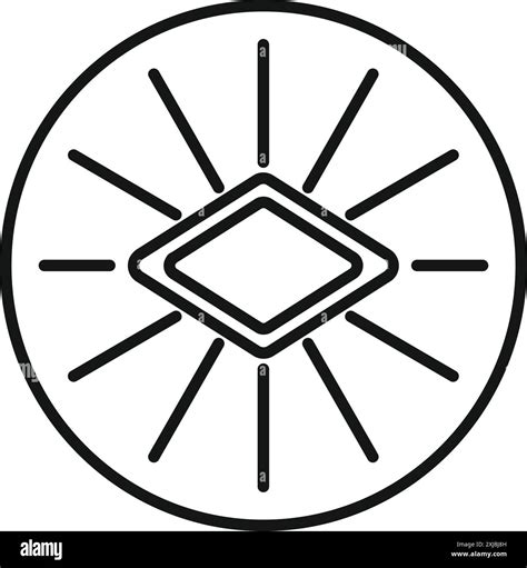 Round Window Icon With Sun Shining Through It Representing A Bright