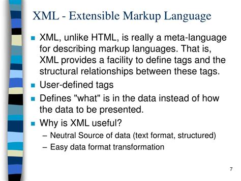 Ppt Xml Extensible Markup Language Powerpoint Presentation Free