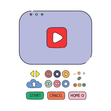 Premium Vector Website Presentation Icon And Symbol Menu Botton Click Link Design In Hand