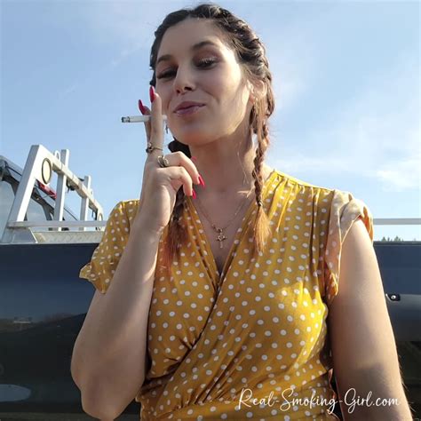 Who Loves A Smoking Girl In A Yellow Polkadot Dress You Do Real