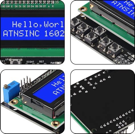 Display Lcd 16x2 Shield Keypad Con Teclado Azul Tecneu