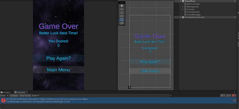 nullreferenceexception error ask gamedev tv
