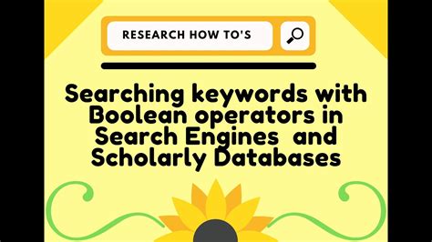 Searching Keywords Using Boolean Operators Through Search Engines And Scholarly Databases CLO