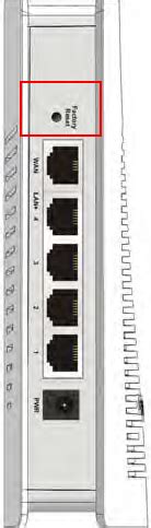 How To Reset The Router To Factory Default Settings DrayTek FAQ