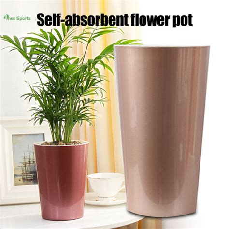 Self Watering Planter Violet Pots Lazy Flower Pot Automatic Watering Planter Flower Pot Ines