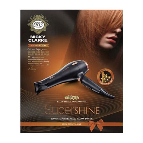 Nicky Clarke Supershine 2200w Ac Salon Dryer Electricals Superdrug