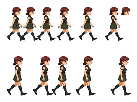 Rpg Game Character Sprite Sheet Walking Cycle Loop Animation