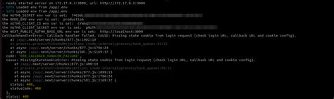 CallbackHandlerError Callback Handler Failed CAUSE Missing State