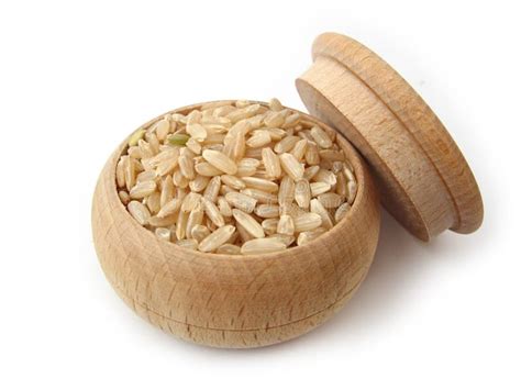 Integral Rice Stock Image Image Of Diet White Wooden 1630487