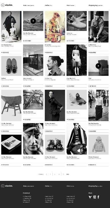 Pinterest Style Weblayout B W Oranges