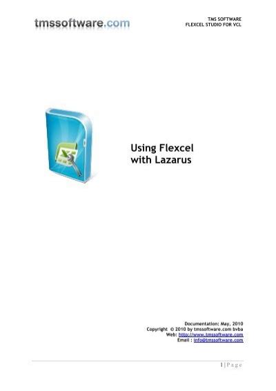 Using Flexcel With Lazarus TMS Software