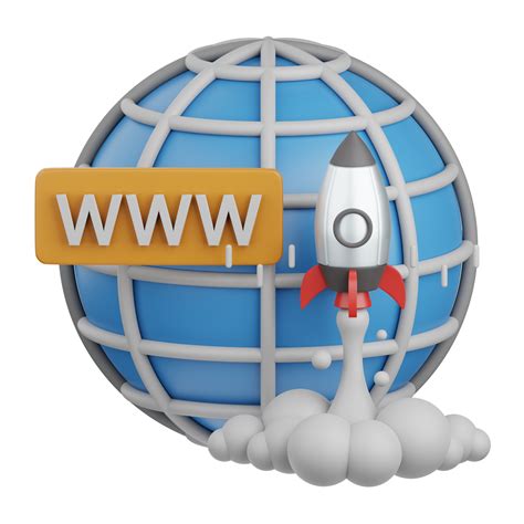 3d rendering website launching isolated useful for seo website internet optimization and