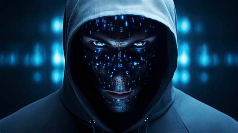 Premium Ai Image Binary Intrigue Anonymous Robotic Hacker Concept Of Hacking