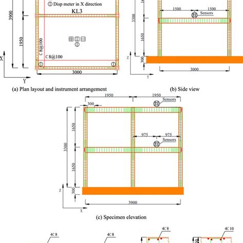 Specimen Configuration And Reinforcement Details Units Mm Download