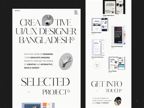 Portfolio Landing Page By Imran Molla For Orizon Uiux Design Agency On Dribbble