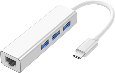2b 3 In 1 Usb Hub 3x Usb 3 0 Hub Ethernet Silver Extra