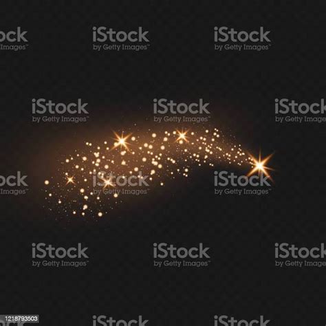 추상 밝은 황금 떨어지는 별 다크 브라운 배경에 반짝이는 스타 트레일과 슈팅 스타 운석 혜성 소행성 배경 벡터 일러스트 검은색에 대한 스톡 벡터 아트 및 기타 이미지