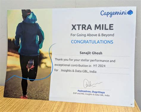 Sanajit Ghosh On Linkedin Grateful To Be Recognized With This Award—thanking My Manager Dhanashri