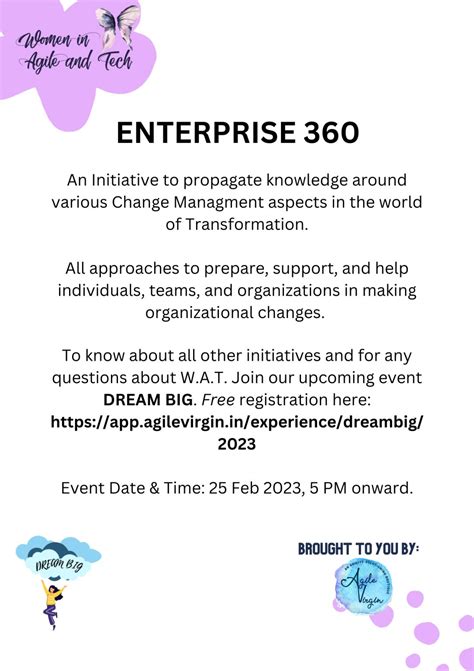 Introducing Women In Agile And Techs Initiative Enterprise 360 If You… Women In Agile And Tech