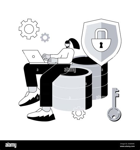Cyber Security Data Protection Abstract Concept Vector Illustration Data Privacy Regulation