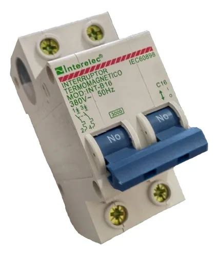 Llave Interruptor Termica Bipolar 10 16 20 25 32a Interelec Mercadolibre