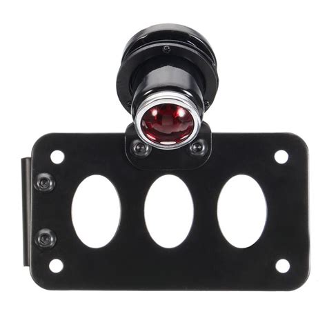 12v Motorcycle Side Mount Led License Plate Tail Light With Bracket Un