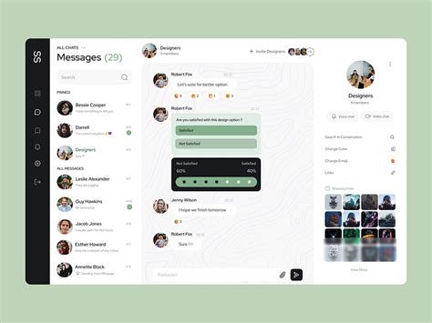 Messenger Ui By Bogdan Falin For Qclay On Dribbble
