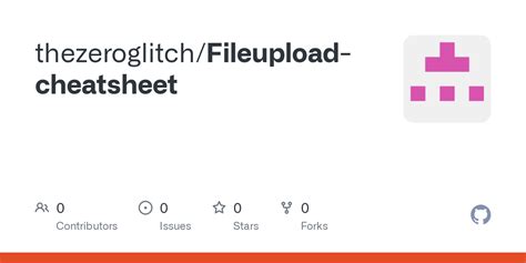 Github Thezeroglitchfileupload Cheatsheet