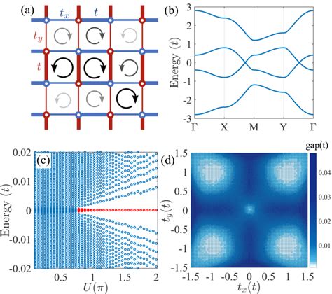A Schematic Of The 2d Ssh Model With Random Flux Blue Red Thick And Download Scientific