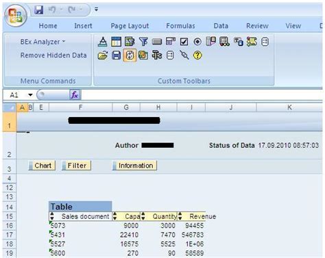 How Long Bex Report In Excel Can Be Sap Community