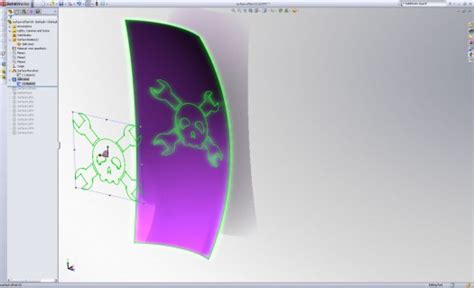 Wrap Project Sketch On Curved Surface Freecad Forum