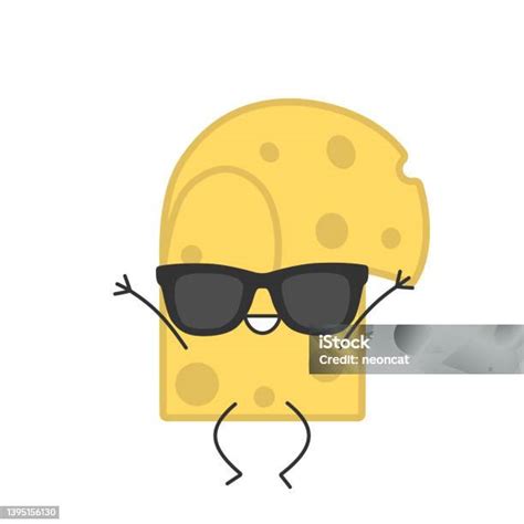 치즈 캐릭터 귀여운 소프트 피스 음식 스낵 만화 점프 웃는 얼굴 선글라스 해피 홀리데이 기쁨 감정 여름 파티 벡터 일러스트레이션 0명에 대한 스톡 벡터 아트 및 기타 이미지