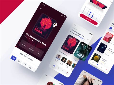 Movies Mobile App Ui Kit Free Figma Resource Figma Elements
