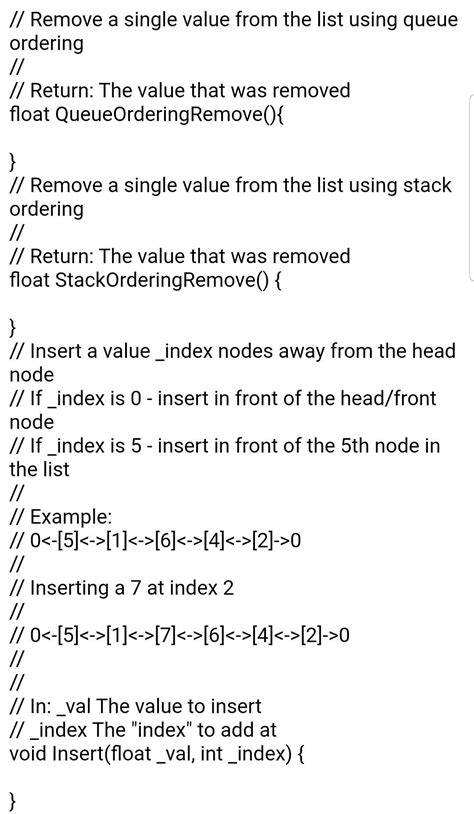 Solved Remove A Single Value From The List Using Queue Chegg Com