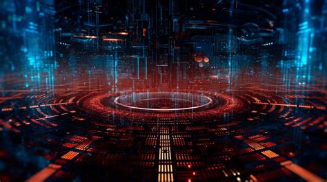 Premium Ai Image A Dynamic Visualization Of A Cyber Generative Ai