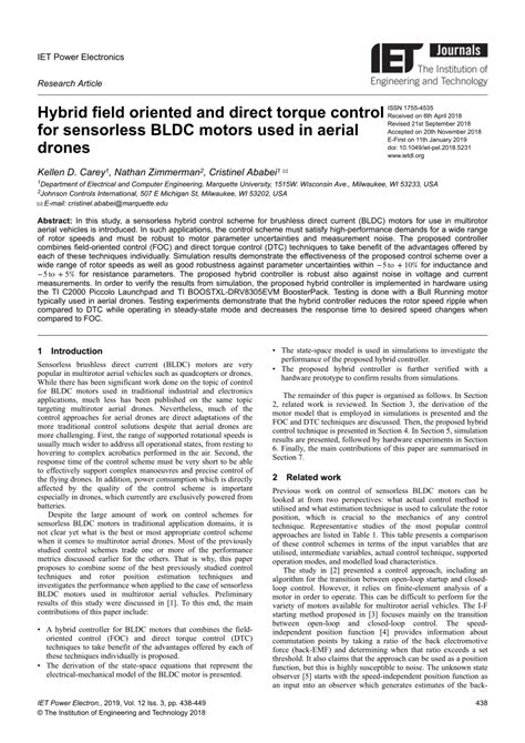 hybrid field oriented and direct torque control for sensorless bldc