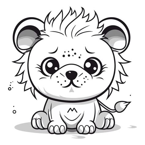 Милый мультфильмный ежик на белом фоне Премиум Ai сгенерированный вектор