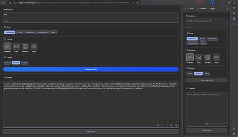 Edge Compose ChatGPT Fullscreen View