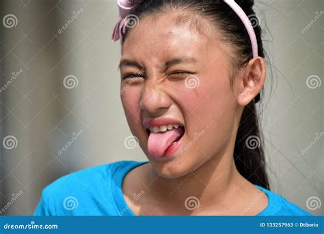 Disgusted Youthful Teenage Female Stock Image Image Of Female Teens