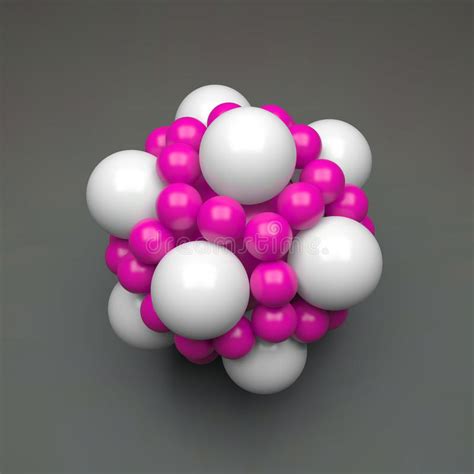 3d Molecule Structure Futuristic Technology Style 3d Vector Illustration For Science