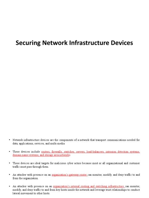 Securing Network Infrastructure Devices Pdf Computer Network Password
