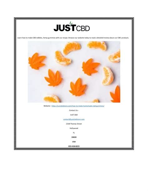 PPT How To Make CBD Edibles Justcbdstore Com PowerPoint Presentation ID 10307063