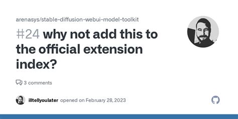 Why Not Add This To The Official Extension Index · Issue 24