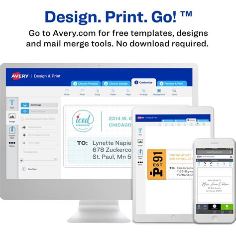 Avery 5524 Weatherproof Mailing Labels
