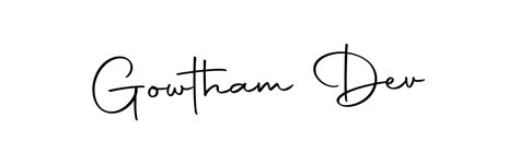 79 Gowtham Dev Name Signature Style Ideas Super Electronic Sign