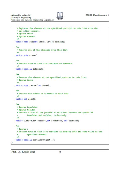 github amrmomtaz ilinkedlist data structure assignment 4