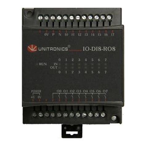 Unitronics Io Di8 Ro8 L Manual Pdf Download Manualslib